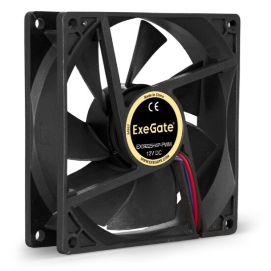 Вентилятор для корпуса Exegate E09225H4P-PWM 12В DC 92x92x25мм 4pin (EX283384RUS)