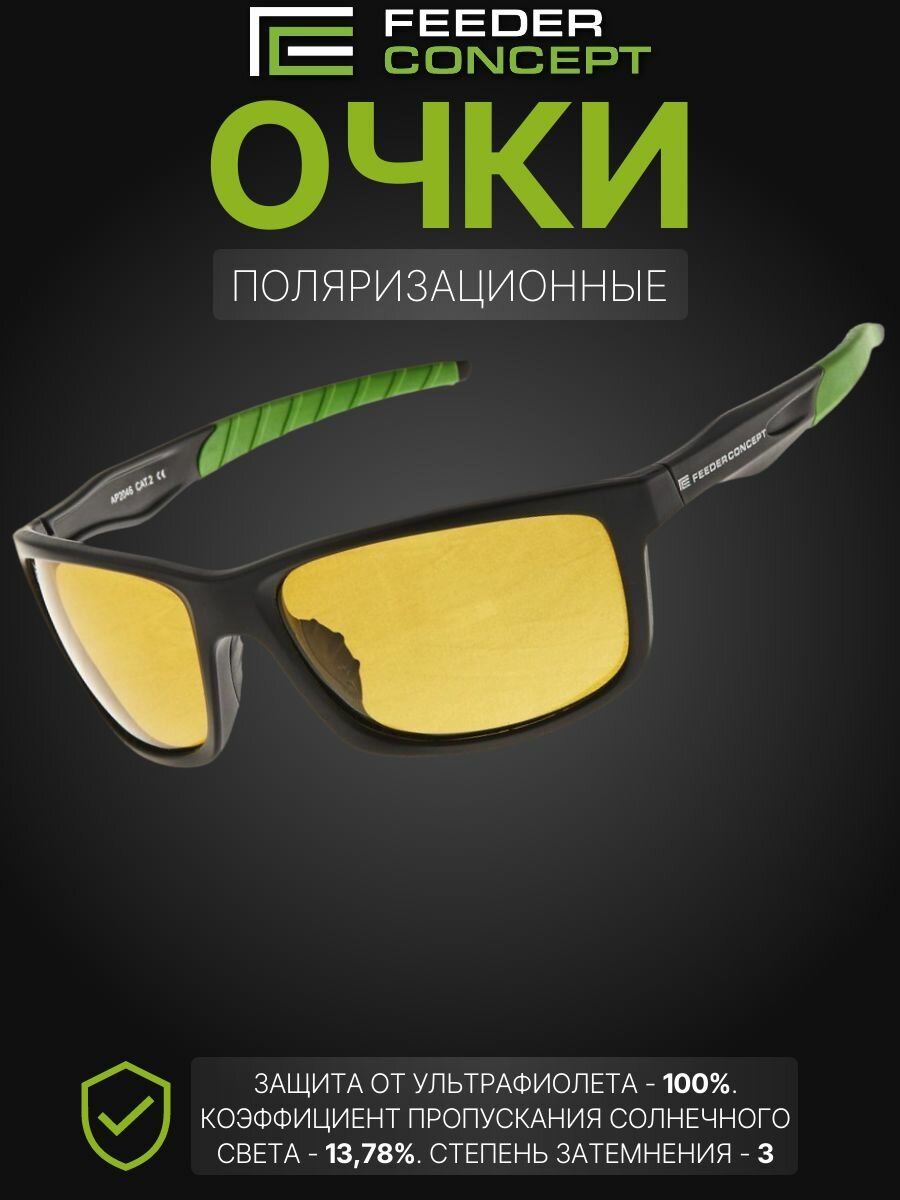 Очки поляризационные Norfin for Feeder Concept линзы жёлтые 04