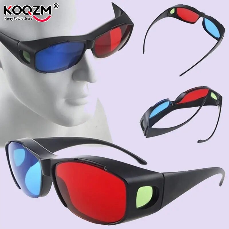 3D очки черные красные синие