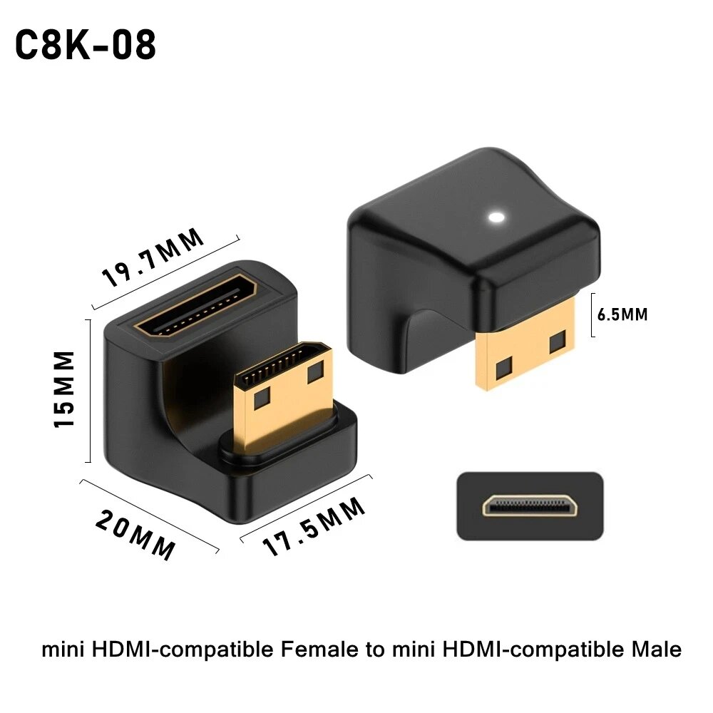 KYMISON HDMI конвертер адаптер 90/270 градусов