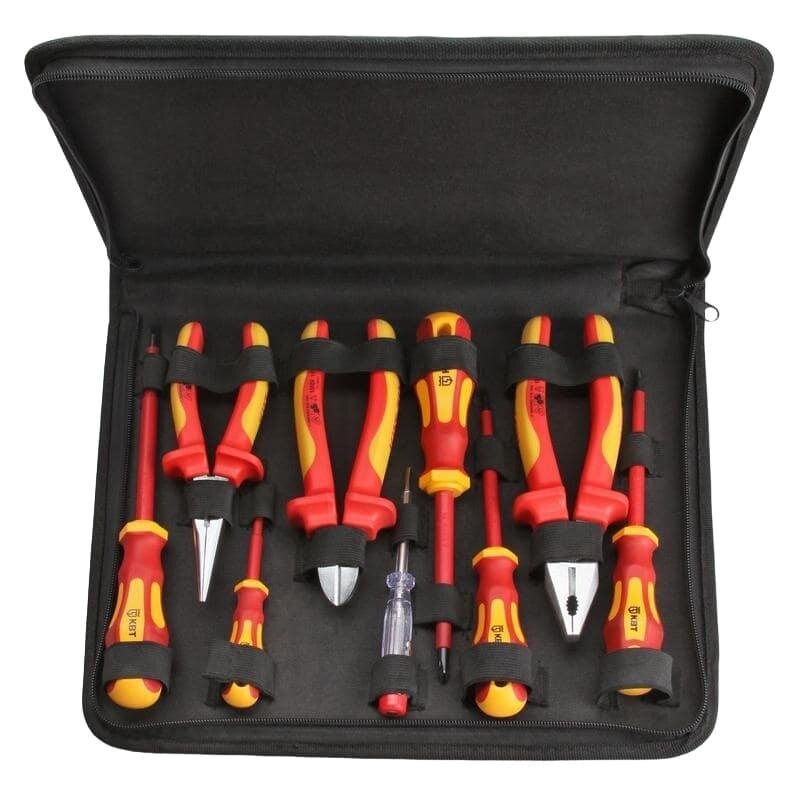 Набор инструментов КВТ "Профи", диэлектрический, 9 предметов (73301)