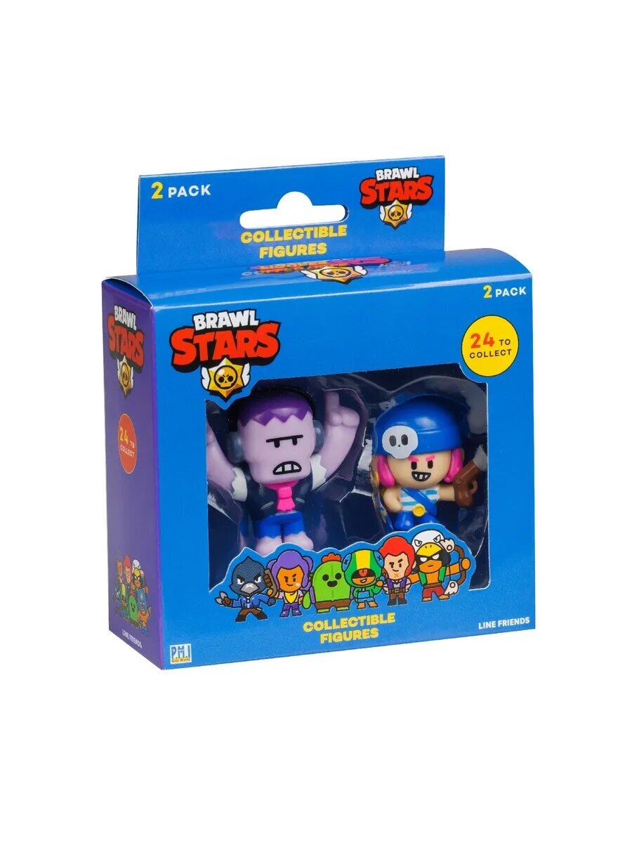 Фигурки Brawl Stars 2 шт. в коробочке 5 см BRW2015D