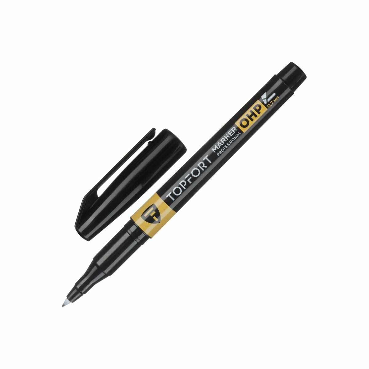 Маркер для пленок и глянцевых поверхностей Topfort OHP (0.7мм, черный) (1660268), 144шт.
