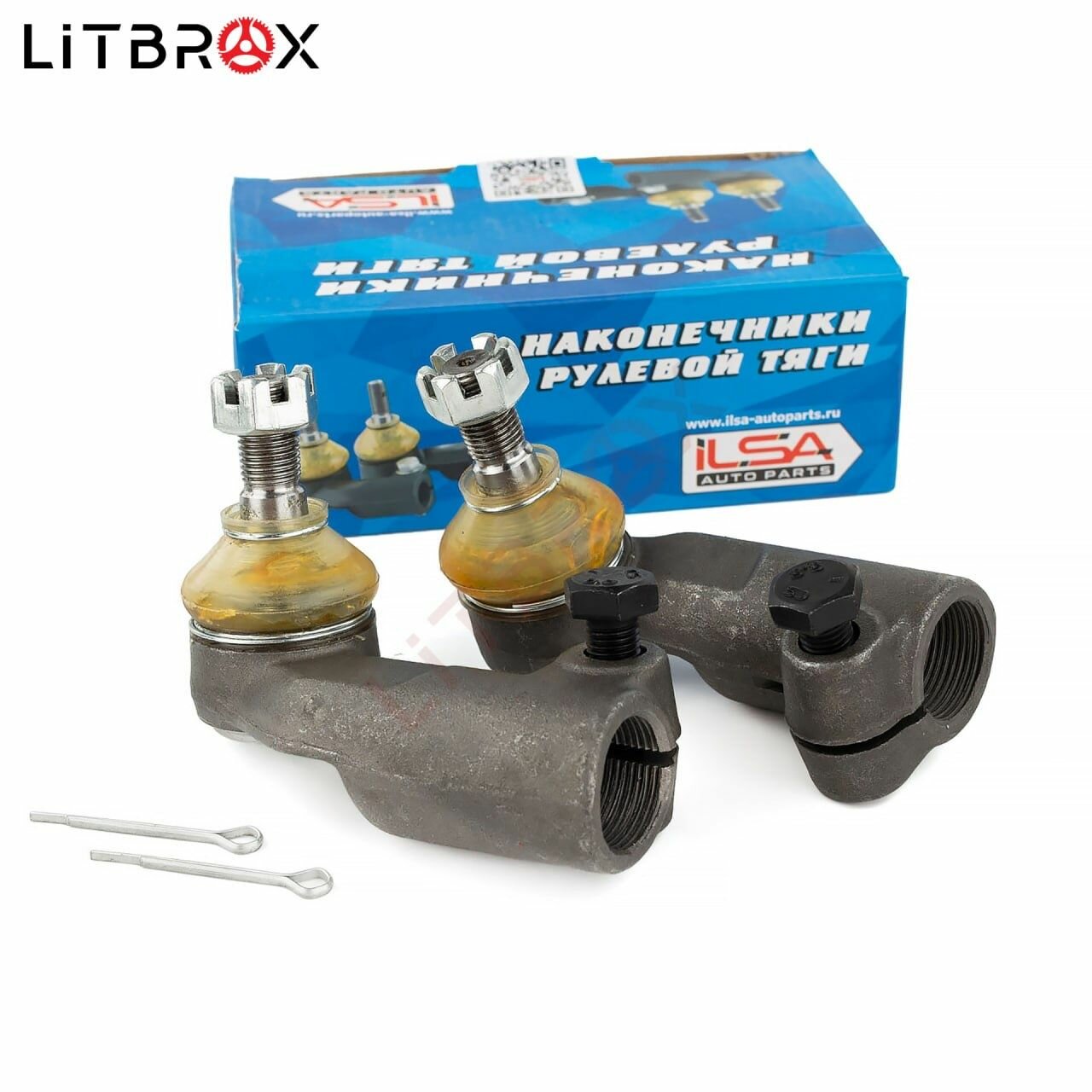 Наконечники рулевых тяг (наружные) (левый+правый) (к-т. 2шт.) "ILSA" Kalina, Granta, Kalina 2 / LS0476 / 1118-3414056/57