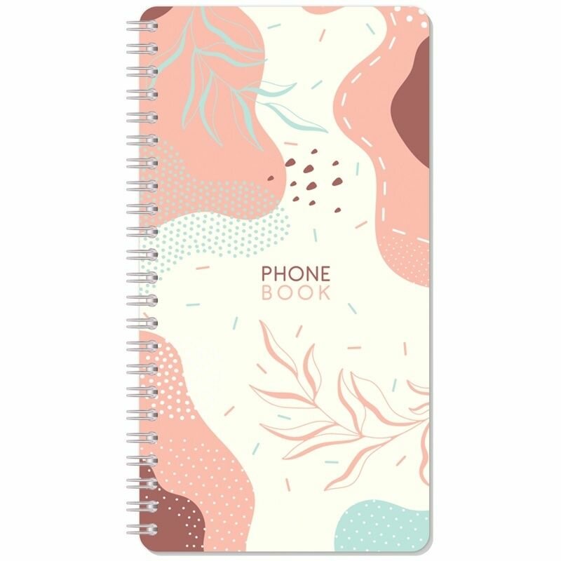 Телефонная книга OfficeSpace "Стиль. Flora", на гребне, с высечкой, 80 листов, А5 (Тк80г_48563)