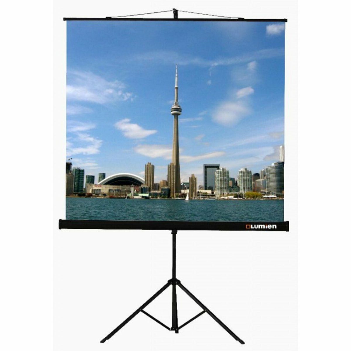 Экран на треноге Lumien LEV-100101 150x150см Eco View 1:1 напольный рулонный