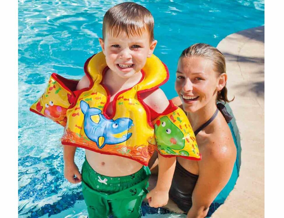 Надувной жилет для плавания AQUA VESTtm, 66х44 см от 3 до 6 лет, 58673