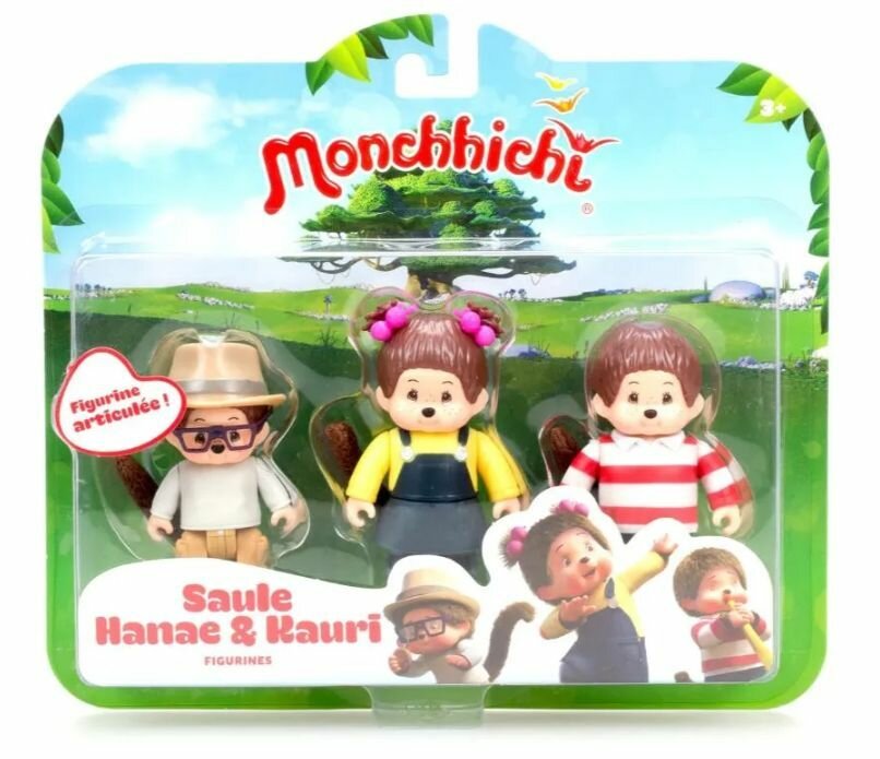 Monchhichi Фигурки Каури, Ханна, Вилли 3 в 1 81504