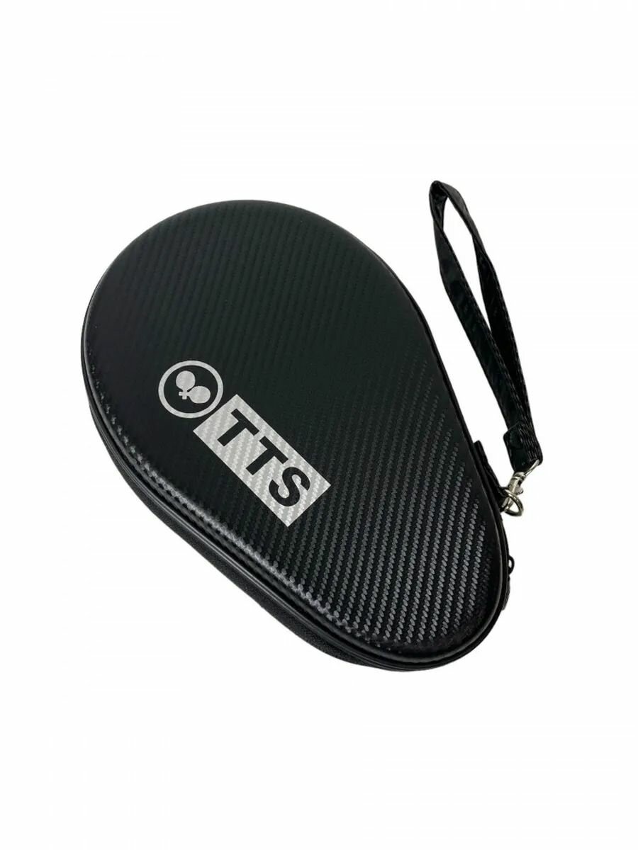 Чехол для теннисной ракетки настольного тенниса жесткий (черный)