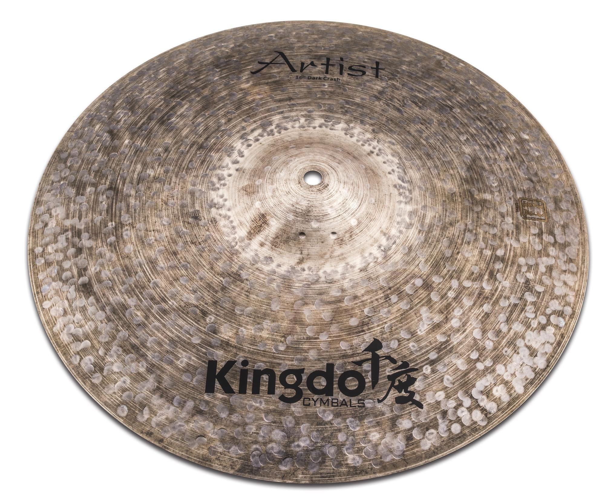 KINGDO 16" ARTIST DARK CRASH Тарелка крэш 16" , сплав B20, Medium , оригинальное окисление, глубокий, темный тембр с сильной аттакой и быстрым затуханием