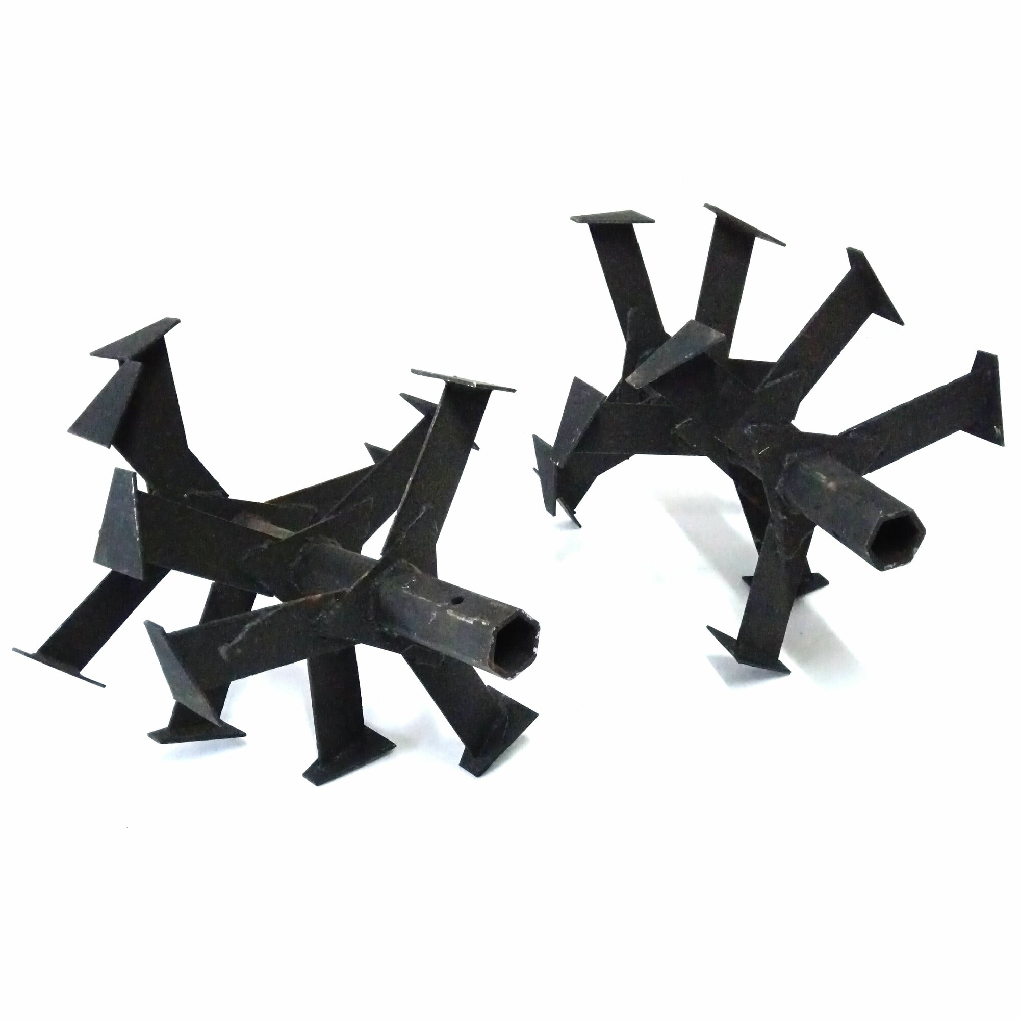 Фрезы - Гусиные Лапки вал S32, 330/355 мм для мотоблока / культиватора Forza, Crosser, Weima, Хопер, Варяг (4 ряда, втулка 115 мм) / 01.12.41.29