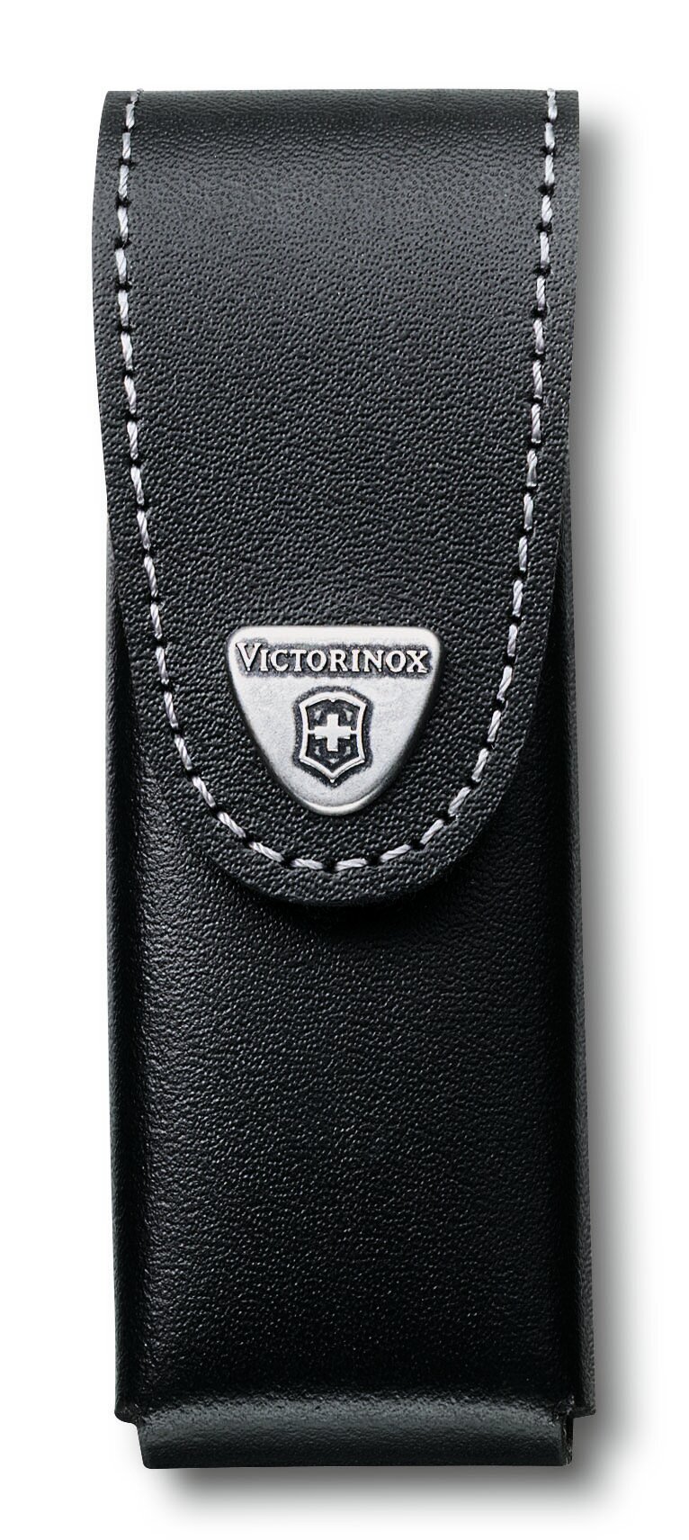 Чехол на ремень VICTORINOX для ножей 111 мм толщиной до 6 уровней, кожаный, чёрный