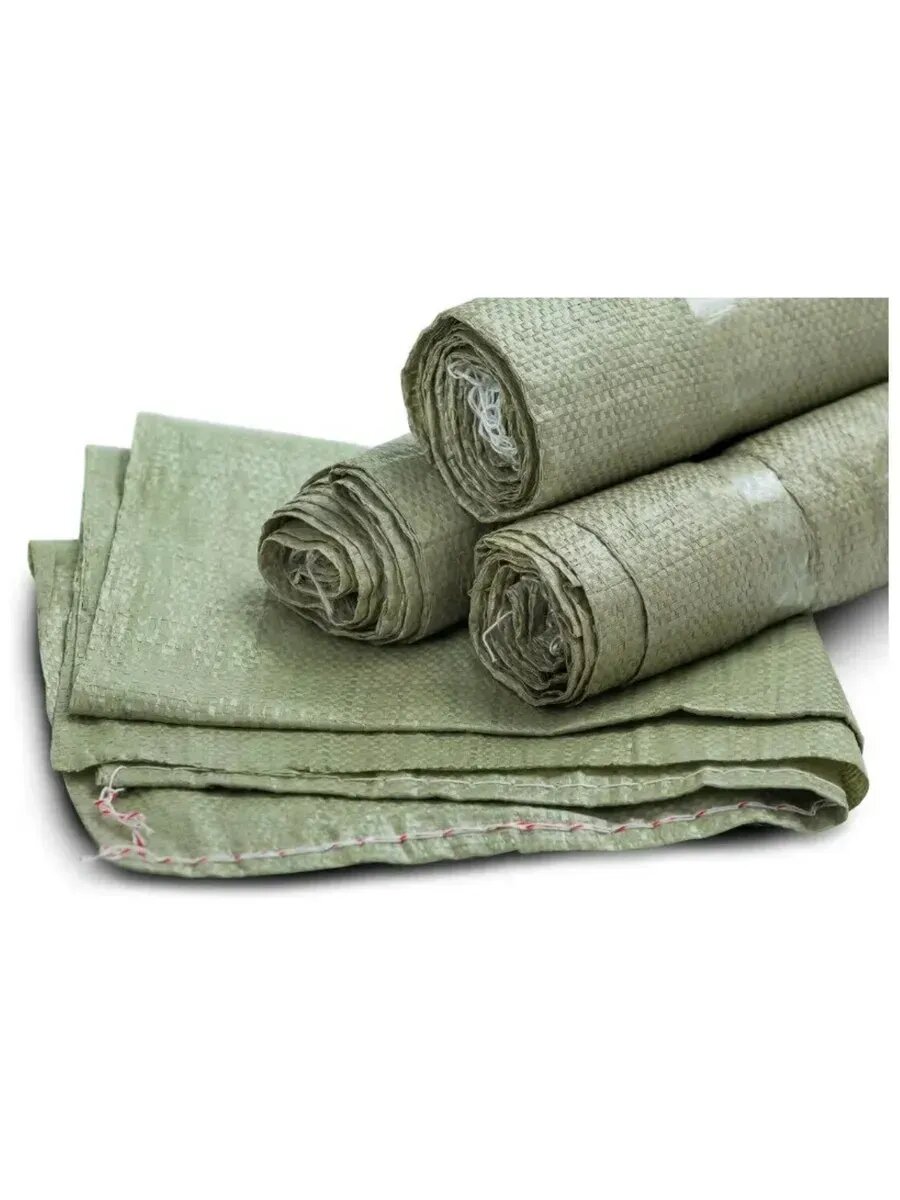 Мешок полипропиленовый 50х90 см зеленый на 35 кг 100 шт