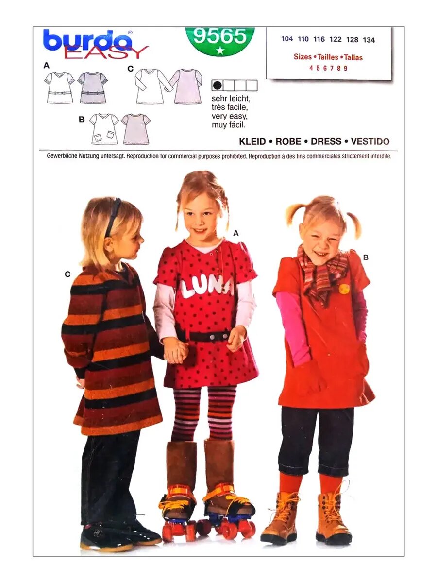 Выкройка платья для девочки