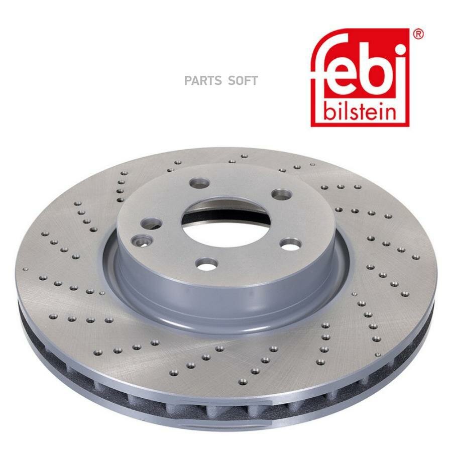 FEBI 30553 Диск тормозной MERCEDES W204 07-/W212 09- SPORT передний D=322мм.