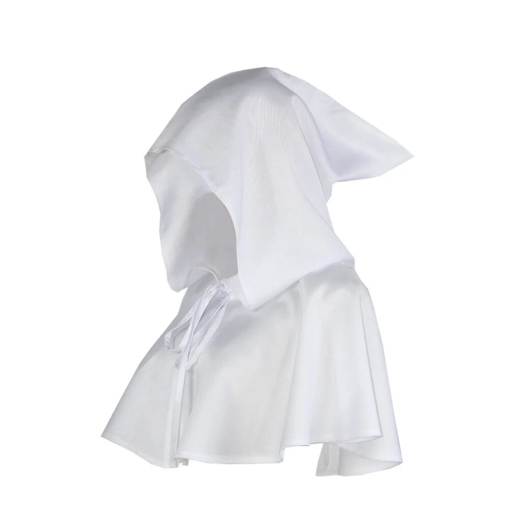 Косплей накидка смерть черная полиэстер Белый, White