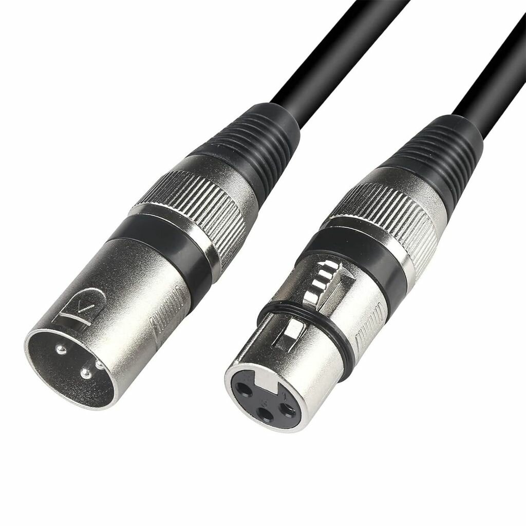 Металлический корпус 3-контактного аудиокабеля XLR Canon extension cable-1 м