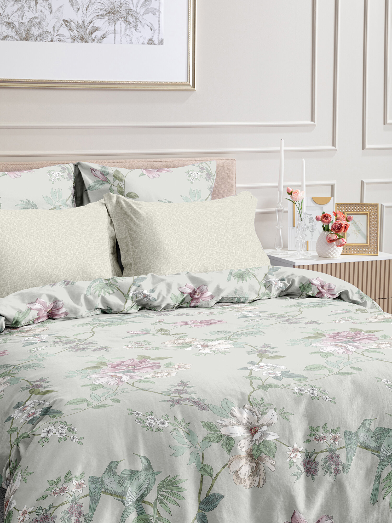 КПБ 2.0 сатин "Cozy Home" (50х70;70х70) рис. 43142-1/43143-1 Каори