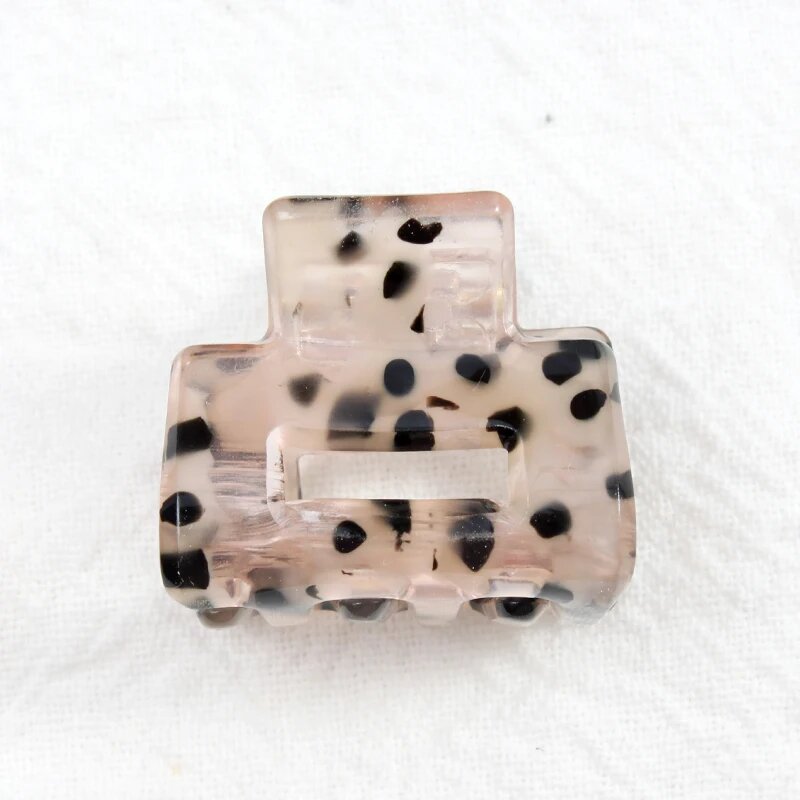 Bgffuy леопардовые корейские ацетатные полые красочные мини-когти для волос заколки для волос в виде краба для детей, заколки для девочек, аксессуары для волос, заколки