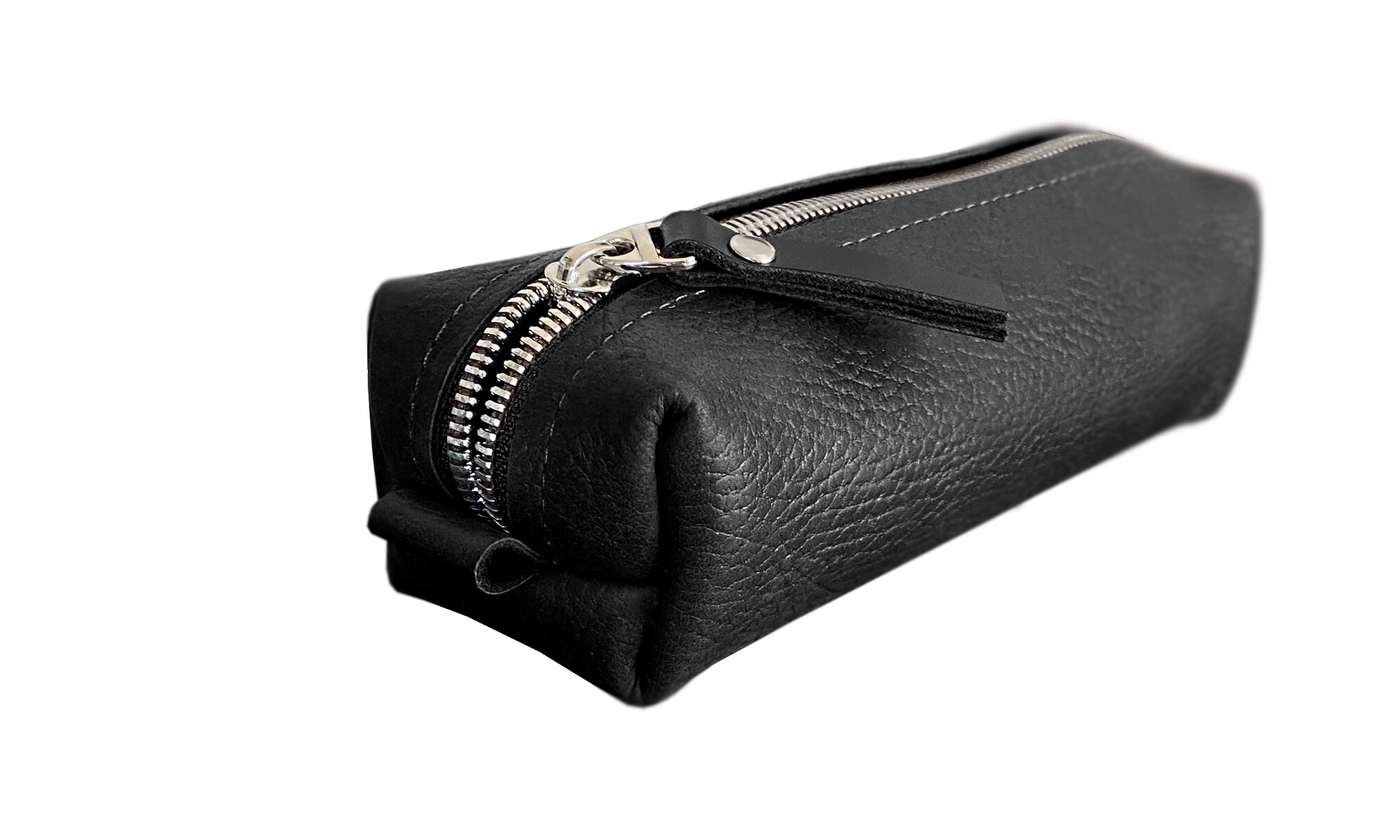 Кожаный пенал для ручек для карандашей черный DOSTIEN