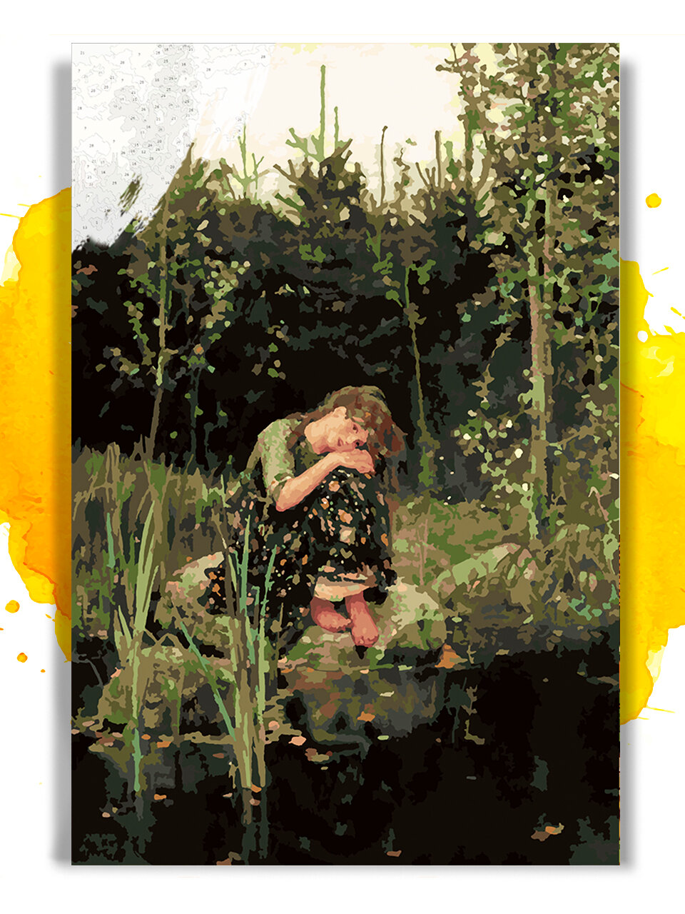 Картина по номерам на холсте Виктор Васнецов - Аленушка, 40 х 60 см