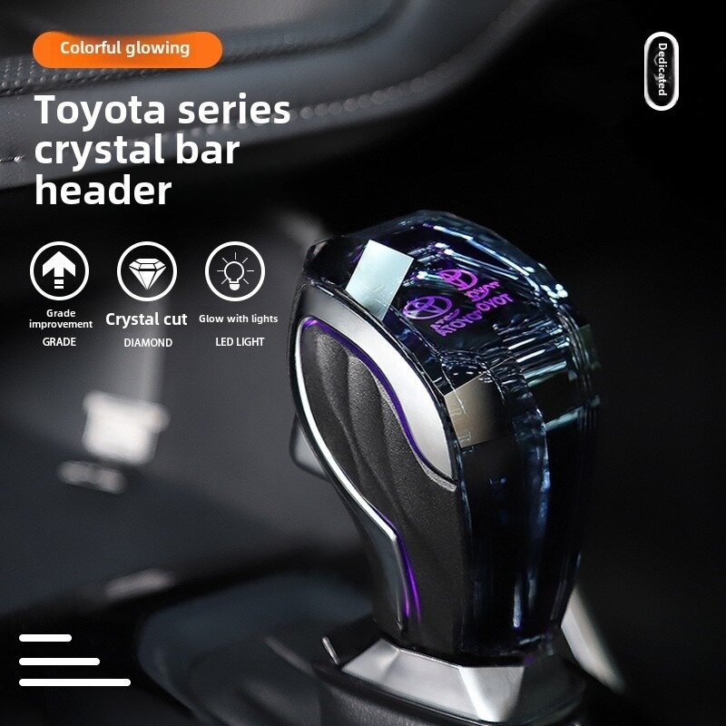 Автомобильный хрустальный рычаг переключения передач, светодиодная сенсорная подсветка, красочная подсветка usb