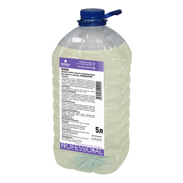 Гель-Мыло Жидкое Prosept Diona 5л 145-5/5 / Просепт.
