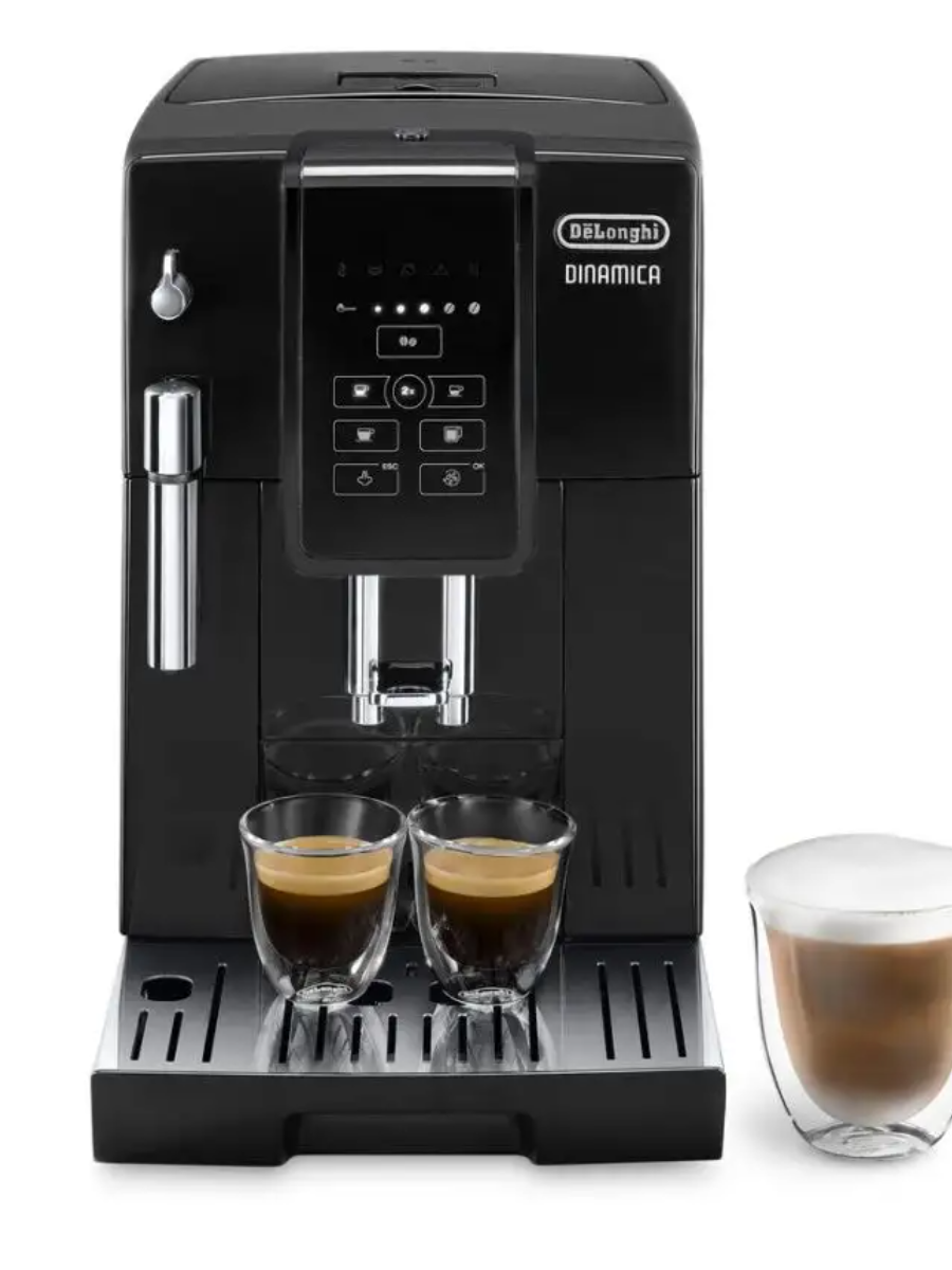 Автоматическая кофемашина DeLonghi ECAM353.15. B Dinamica, 15 Бар, 13 степеней помола, черный