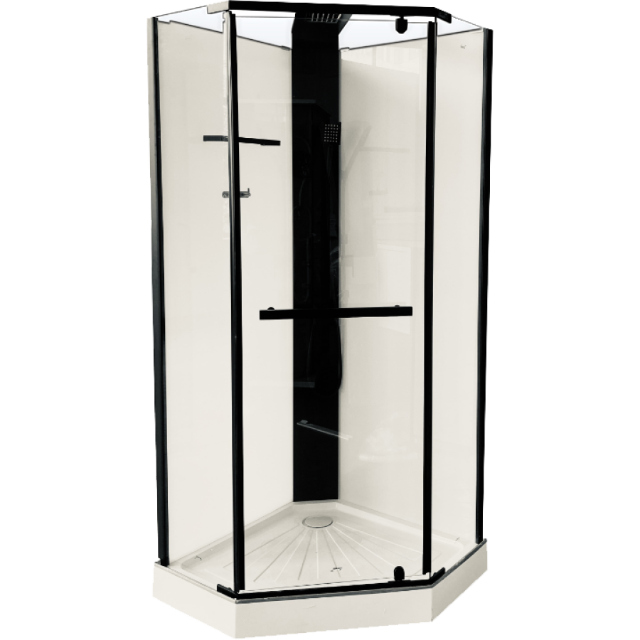 Душевая кабина Ceruttispa Chika 901B профиль черный