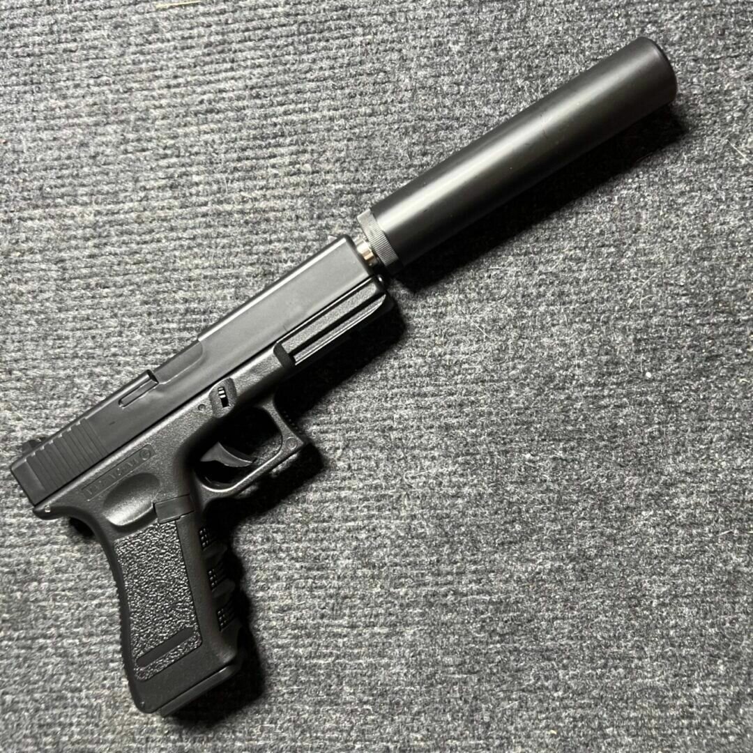 Пистолет металлический детский Glock Q1c+