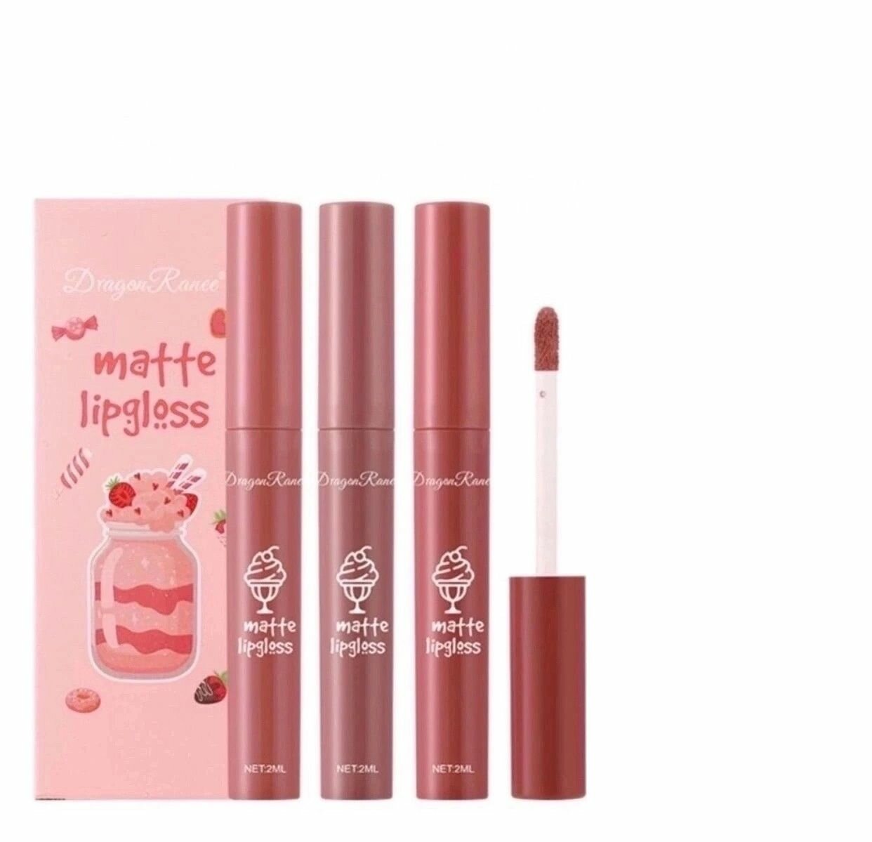 Набор матовых помад для губ 3 шт