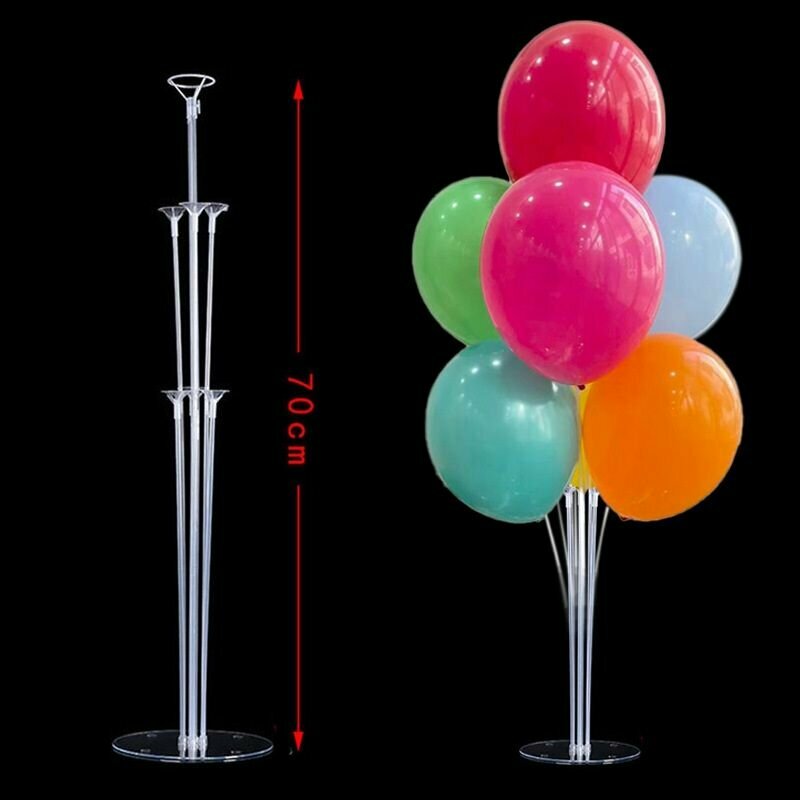 Стойка для воздушных шаров Meizhihai №1, 7 палочек и держателей, на круглой подставке
