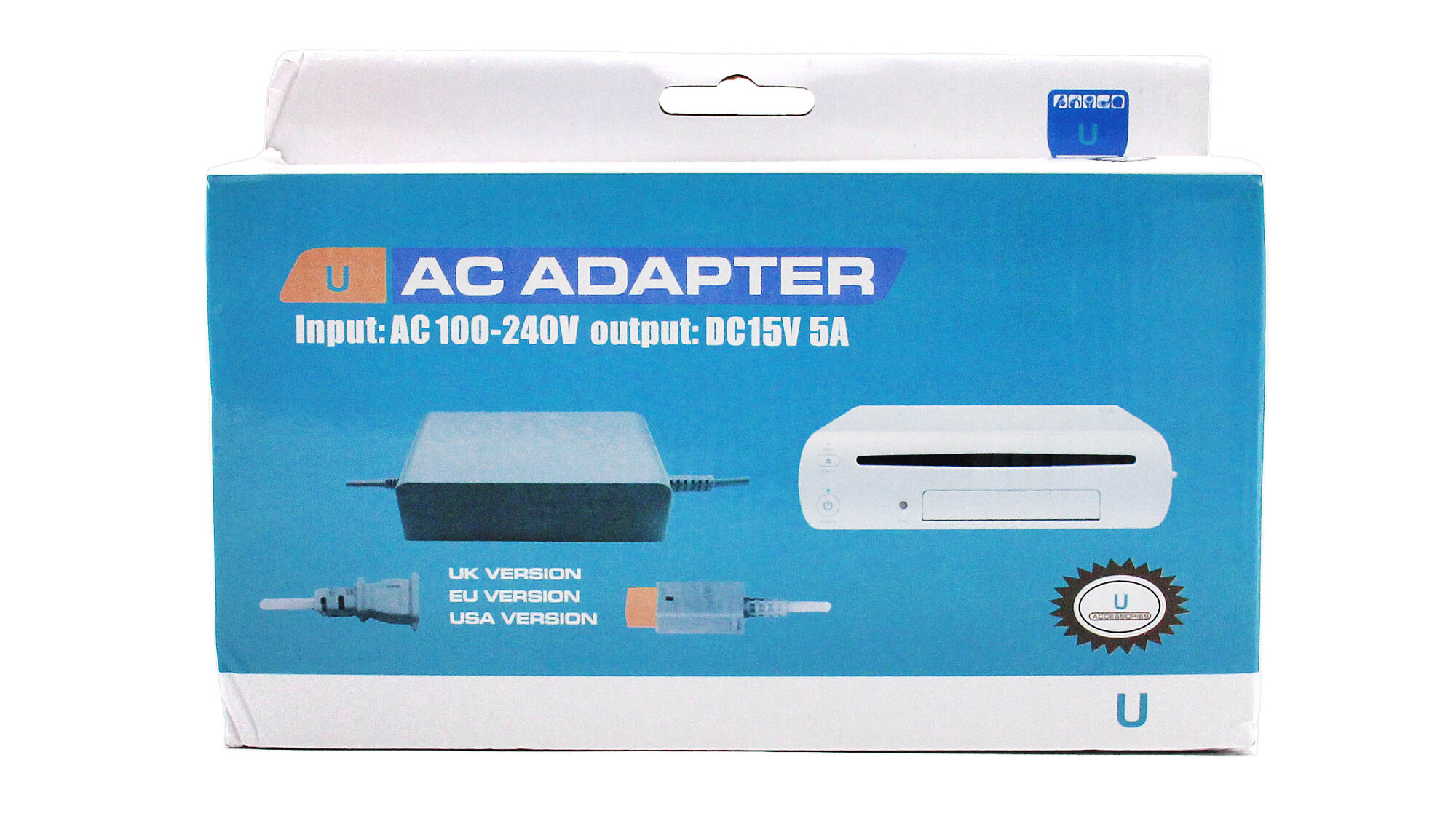 Блок питания Nintendo RVL-002, для Wii U, новый, серый, 1 шт