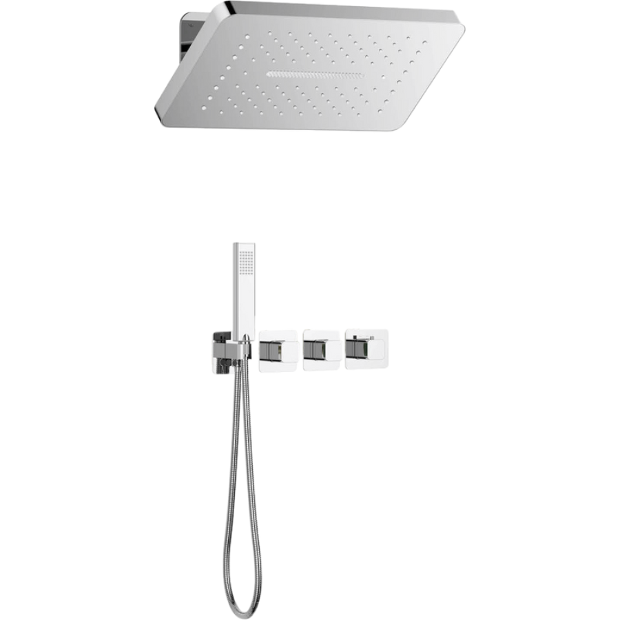 Душевой комплект Timo Petruma SX-5249/00SM С внутренней частью, с термостатом, хром