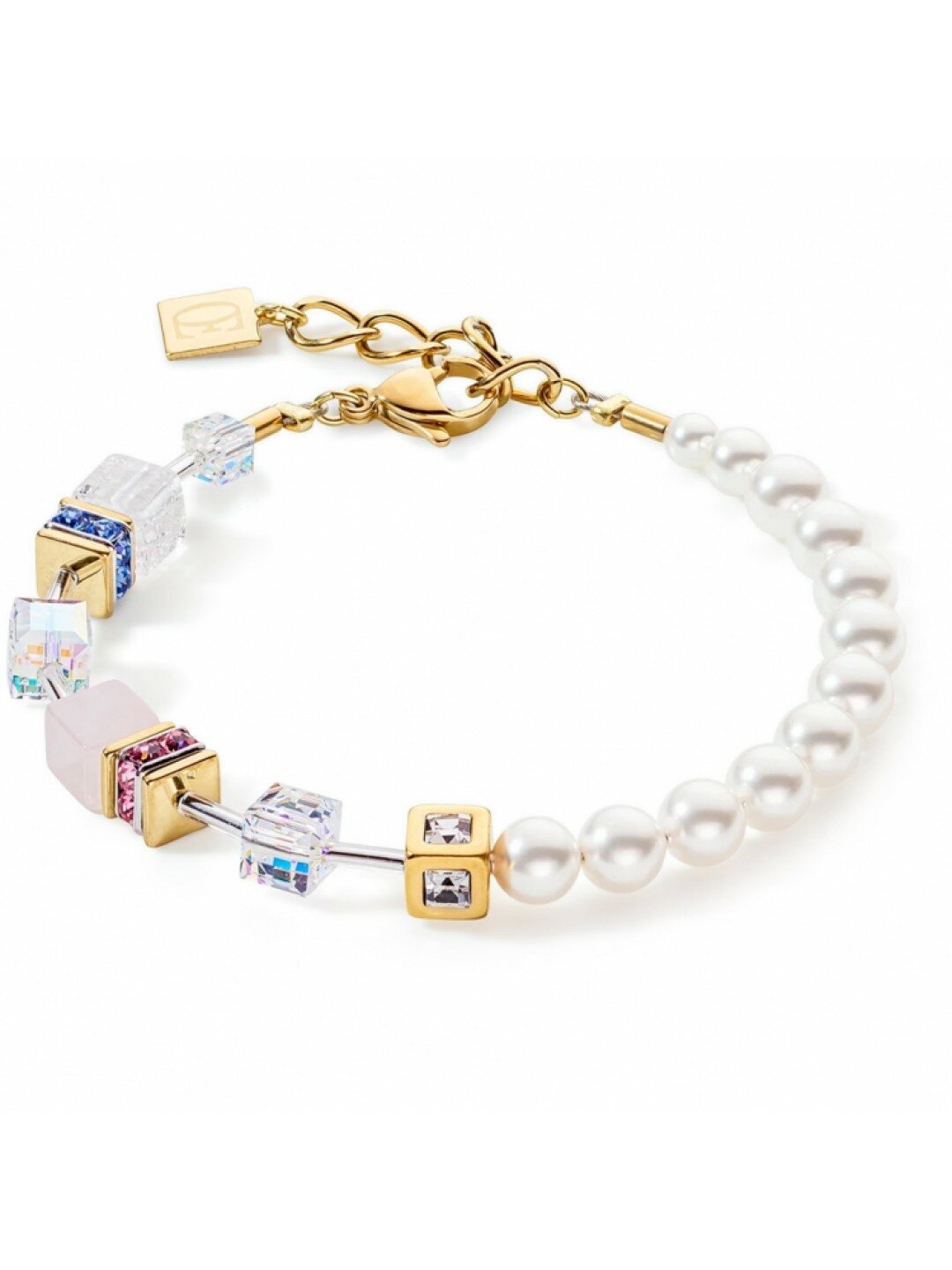 Браслет, жемчуг пресноводный, Swarovski Zirconia