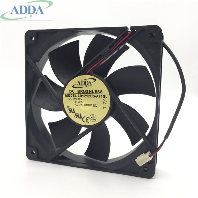 ADDA AD1212US-A71GL DC12V 0.50A 2-wire Вентилятор охлаждения