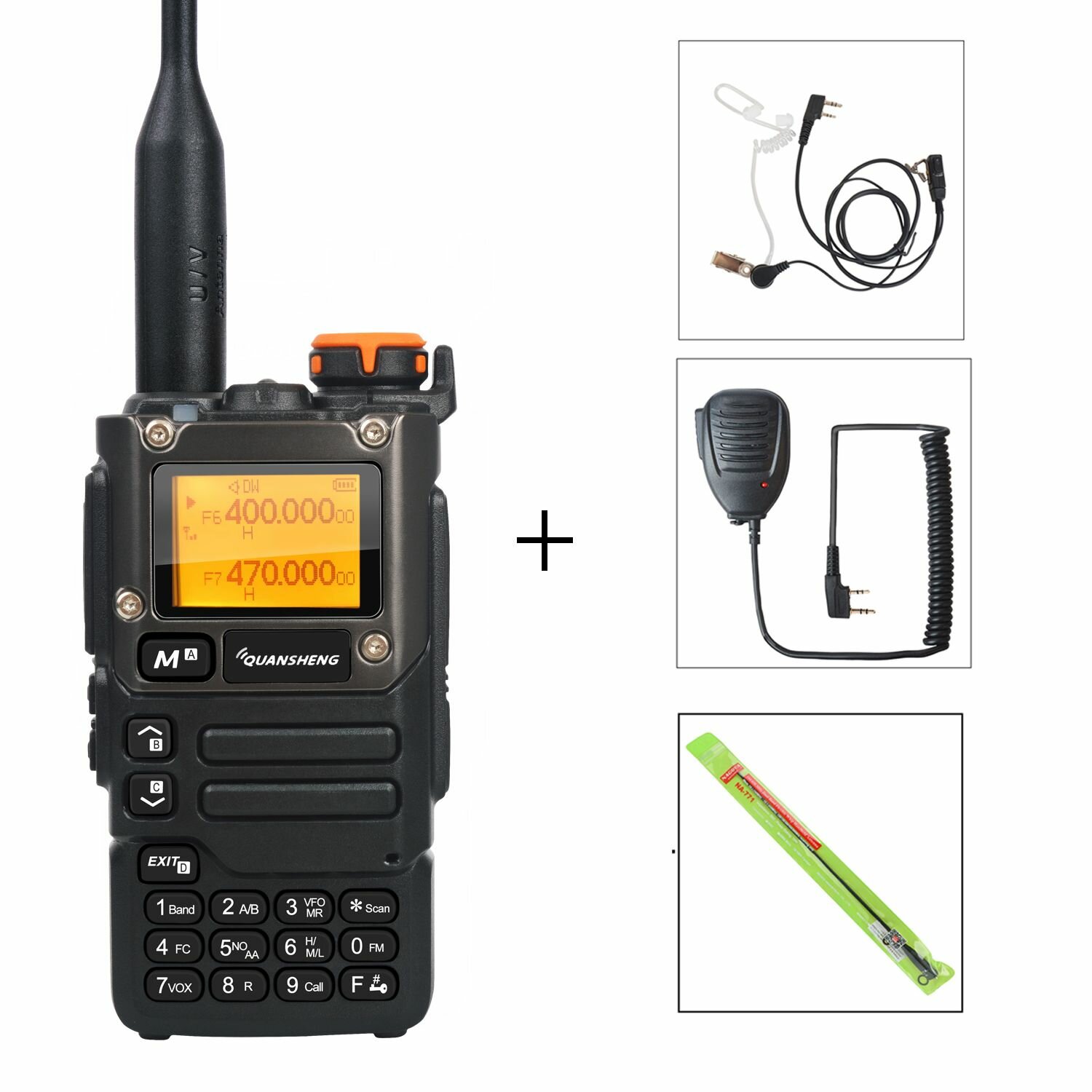 Quansheng Walkie Talkie Air Band 50 600 МГц HF RX UV-K5 (8) 136 600 МГц UHF VHF TX FM Скремблер NoAA Сканирование частоты Копирование DTMF радио -hz