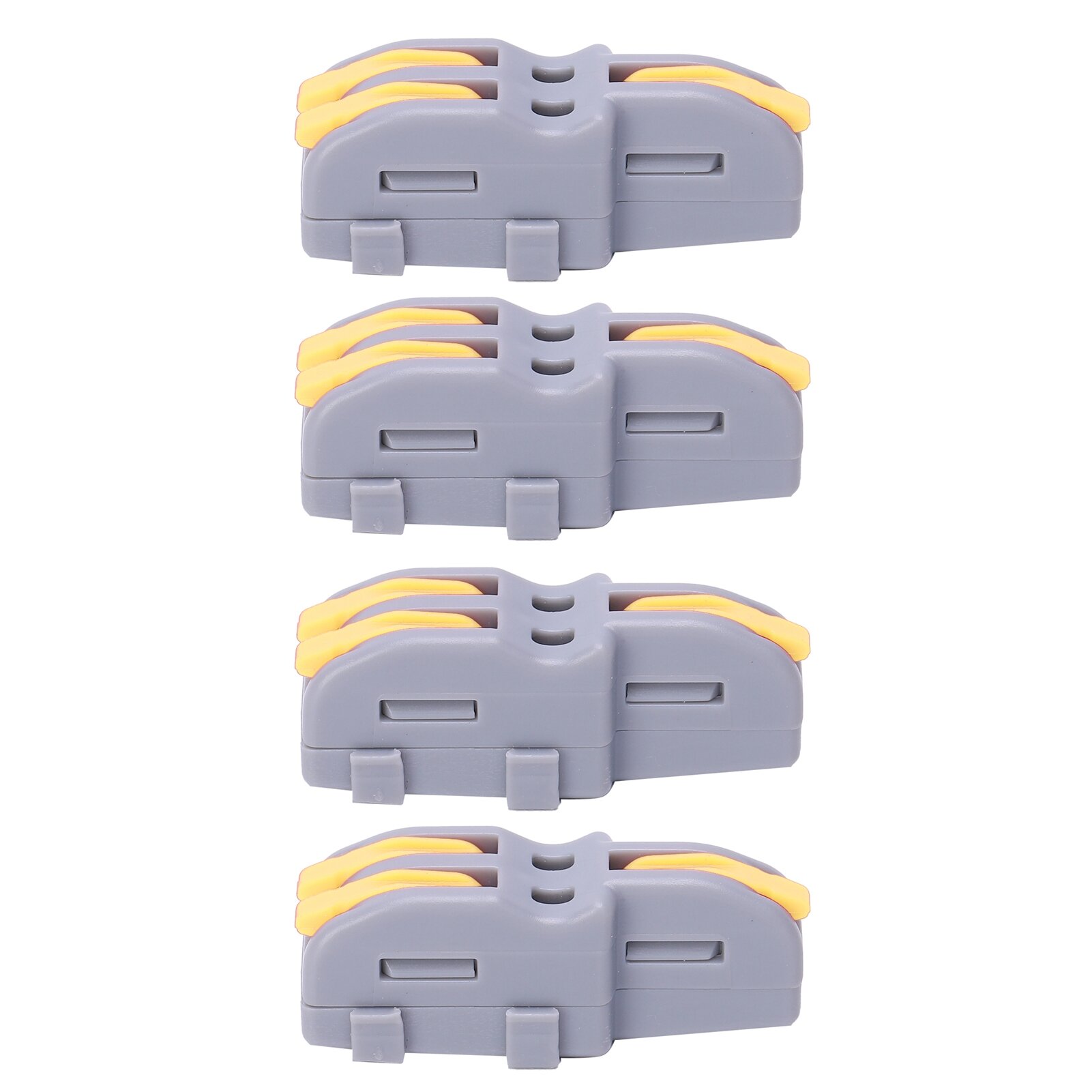 20 шт, быстрый клеммный блок, разъем для проводов 1 в 2, разветвитель проводов TShape PushType SPLF12A (желтый)