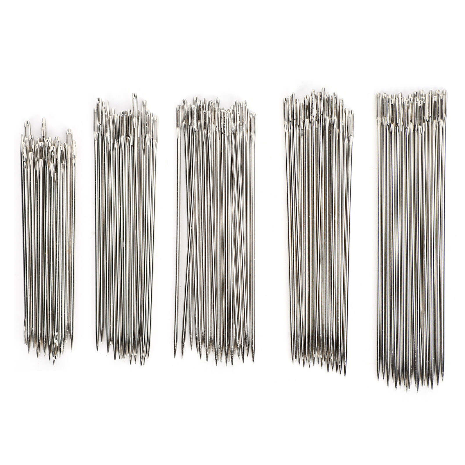 Стальные швейные иглы для ткани, для ручного шитья, для ремонта, вышивки, с ушком, для вязания, игла для квилтинга.