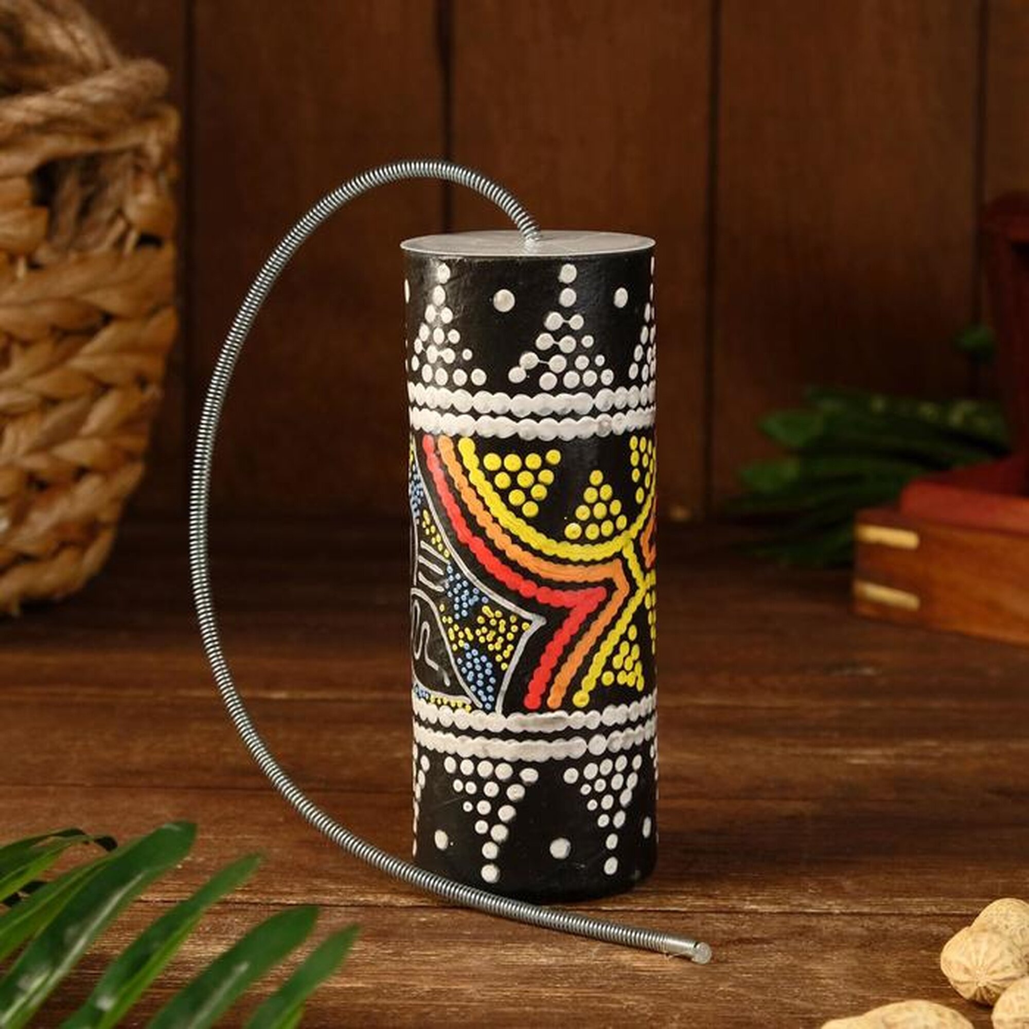 Сувенирный музыкальный инструмент "Шум грома" 15х6х8 см микс