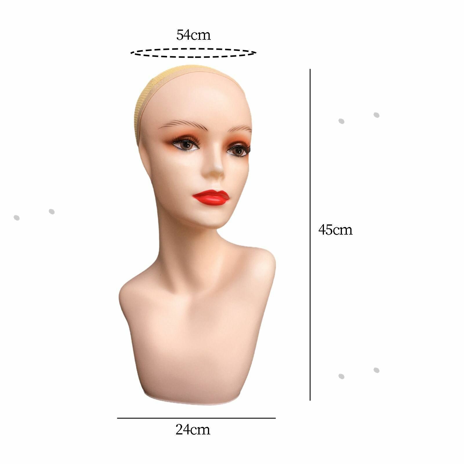 Модель дисплея париков женской головы манекена Высота 45см 1 pcs