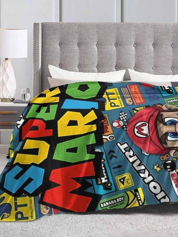 Пледы Супер Марио Плед Луиджи Luigi от Super Mario