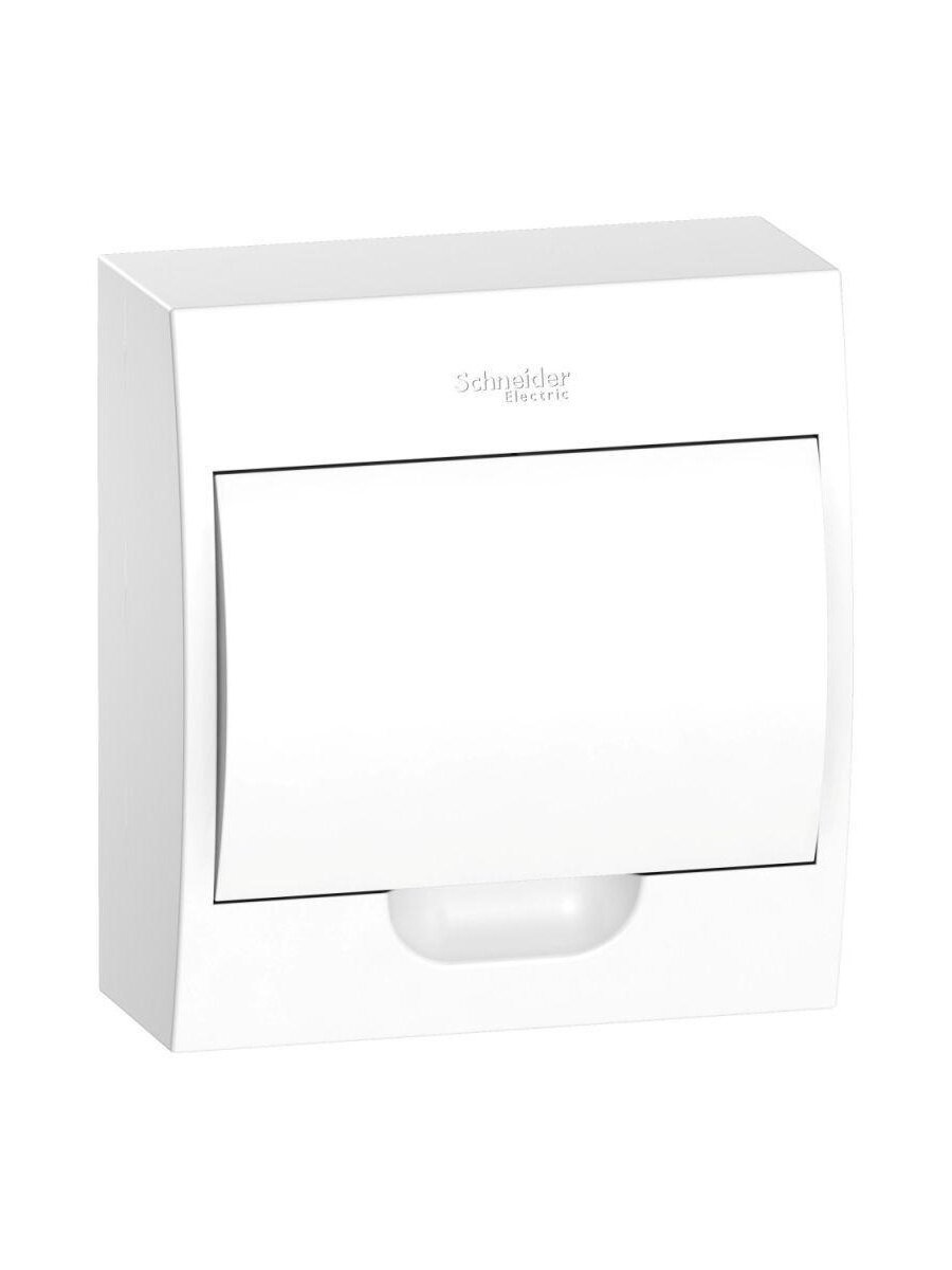 Бокс навесной ОП City9 Box 1 ряд 8мод IP40 IK07 63А 2 клеммы с бел. дверцей SE EZ9E108P2SRU