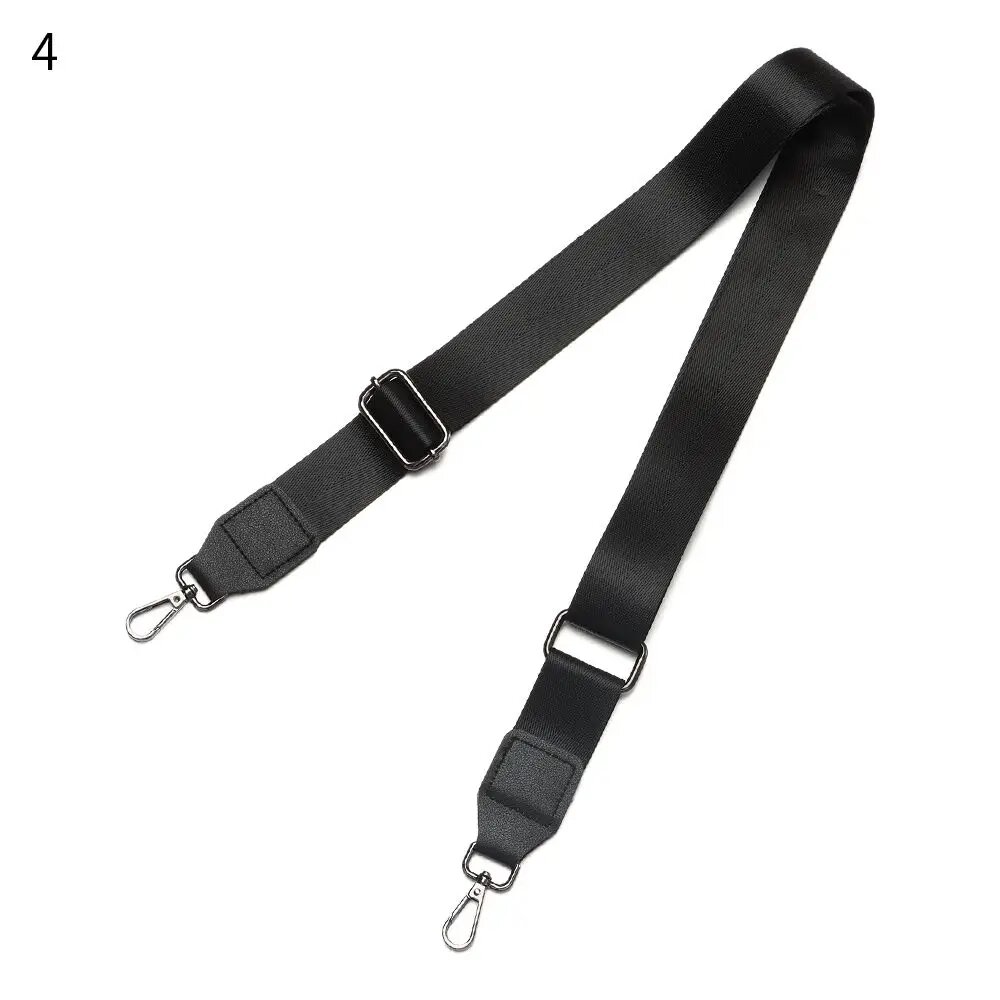 Нейлоновый ремень для женской сумки, широкий цветной мессенджер через плечо, аксессуары, регулируемые ремни с вышивкой Черный, 4