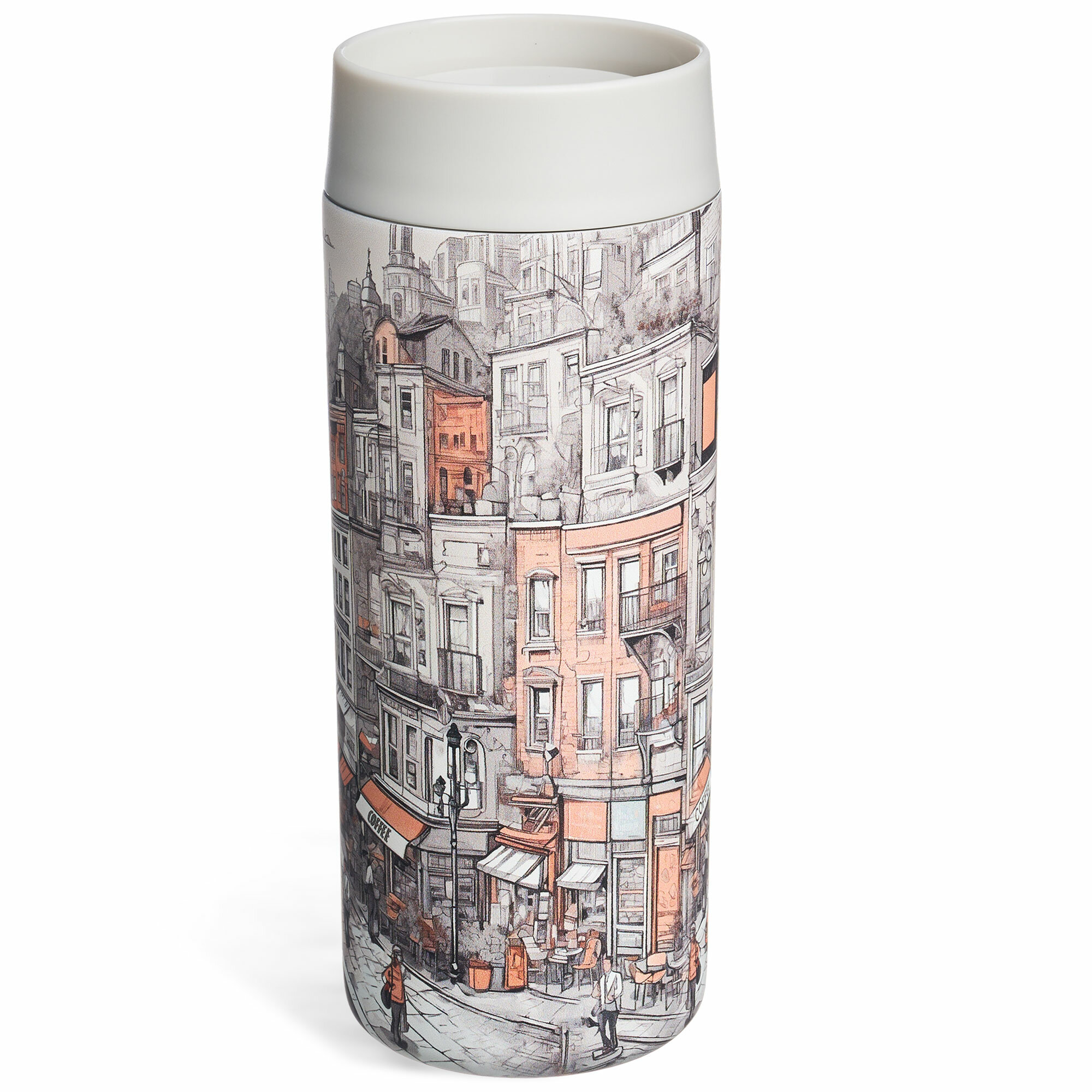 Термокружка город 350 мл, колба нерж. сталь 18/10 KSG-798-113