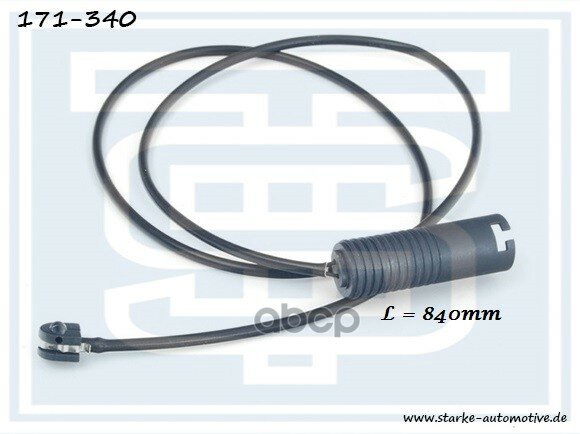 Датчик износа тормозных колодок_BMW E36 Compact (316i-328ti) --08.2000 L=840mm задний/34351182533 34351182533 STARKE арт. 171340