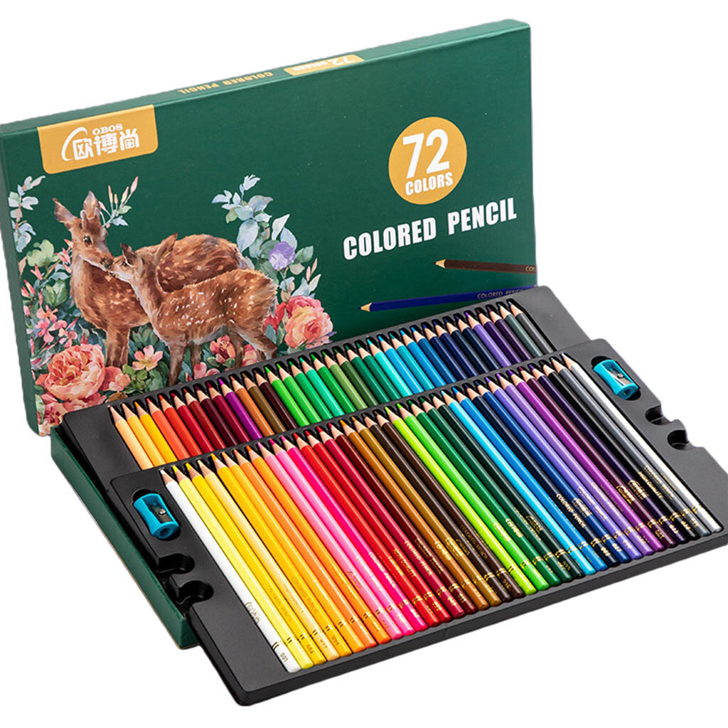 48/72/120/150/200 Цвета жирные карандаши карандаши Свиной кисть карандаш для взрослых книг по раскраске рисует рисование школьных принадлежностей