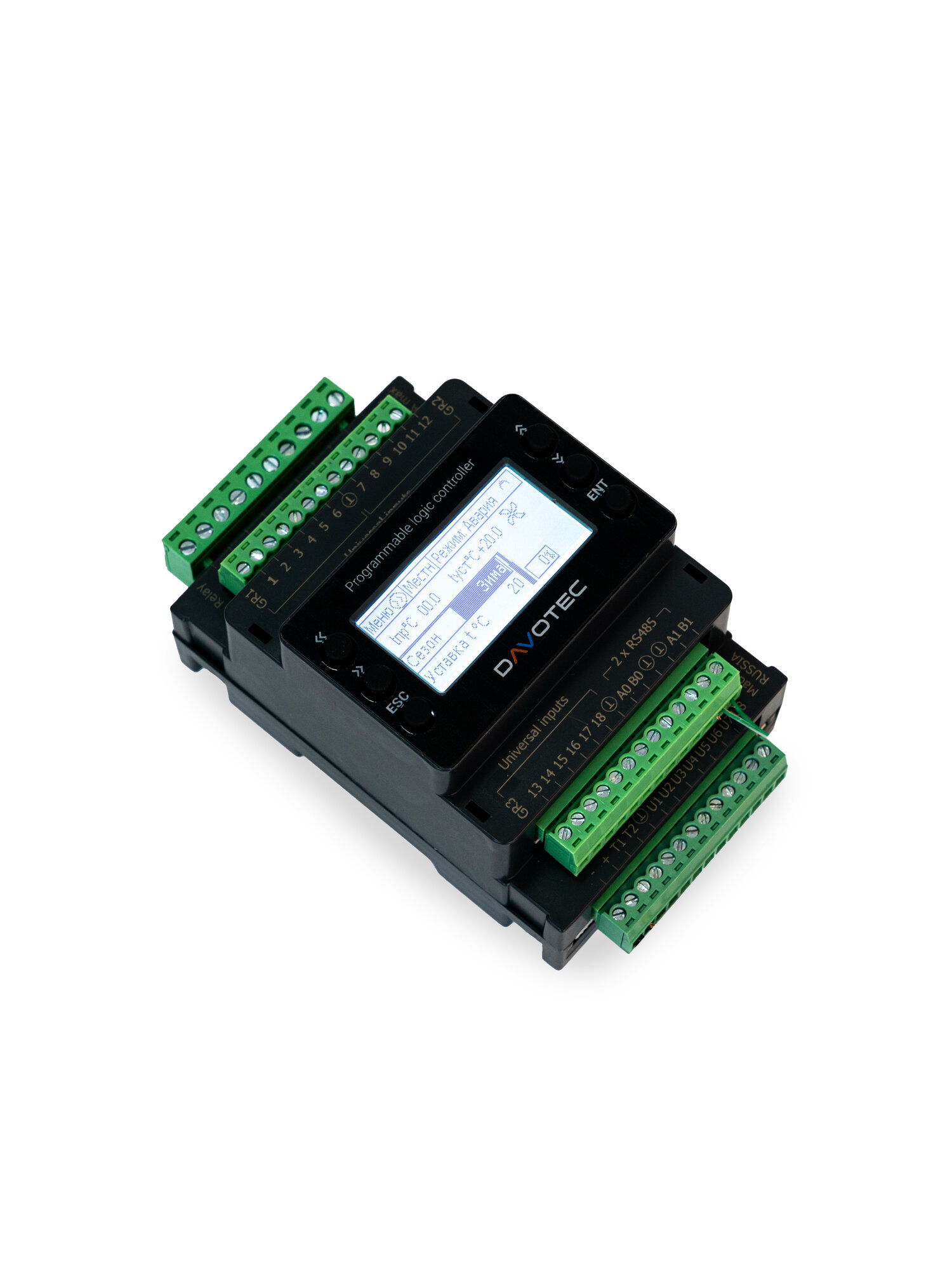 Контроллер управления вентиляцией Davotec M245 vent (приточно-вытяжной системы). Конфигурируемый.