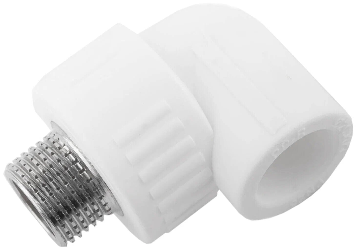 Угольник PRO AQUA PPR, 25x1/2", комбинированный, полипропиленовый, белый