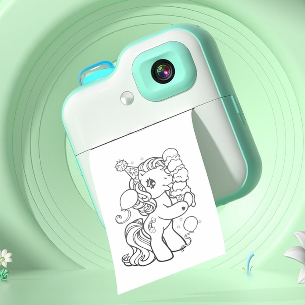 Детская камера Мгновенный термопринтер 2,4-дюймовый экран фотопринтер